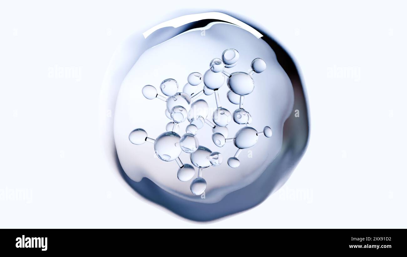 molecules or atoms, molecular structure, biochemical. chemical formula ...