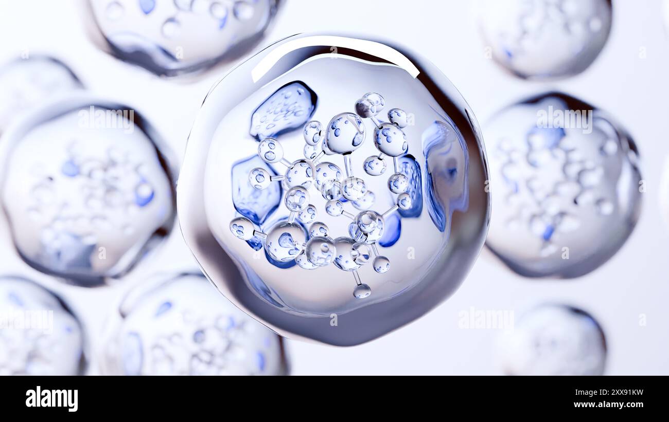 molecules or atoms, molecular structure, biochemical. chemical formula ...