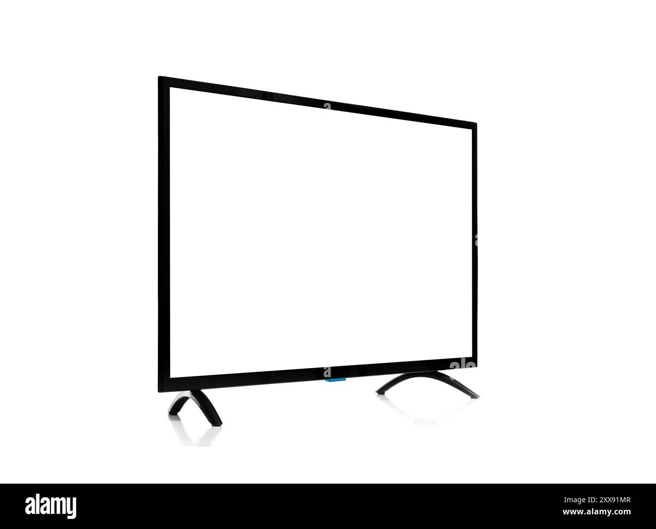 Smart TV isolated on white background Stock Photo - Alamy
