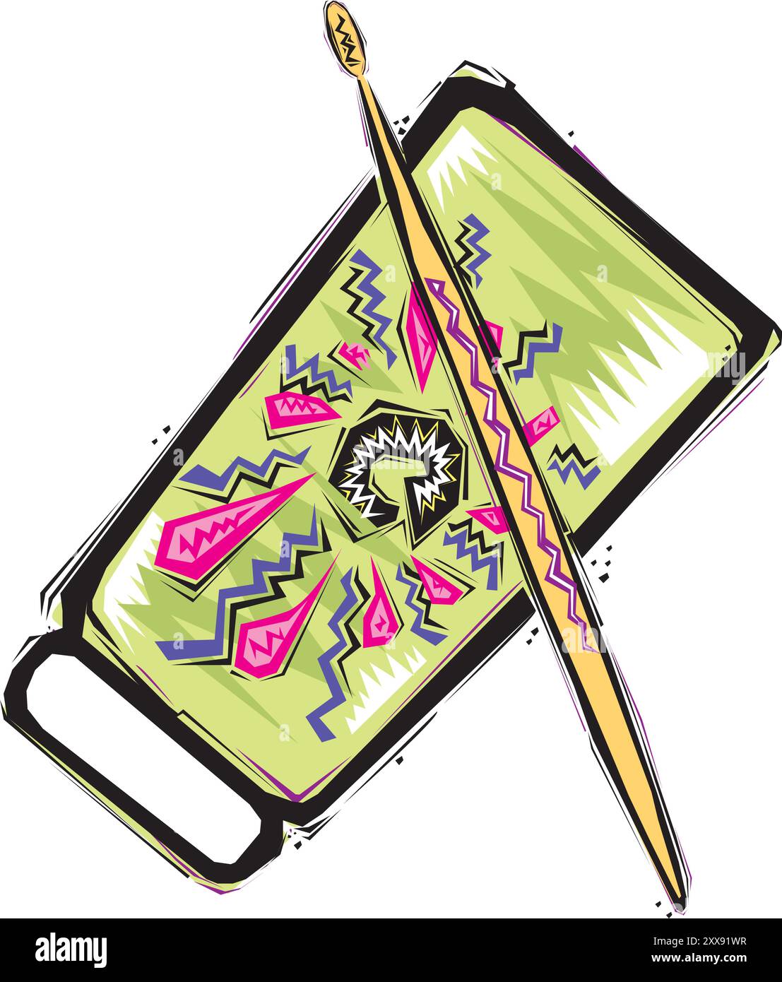 Classic musical concert instrument icons set of key accordion fiddle ...