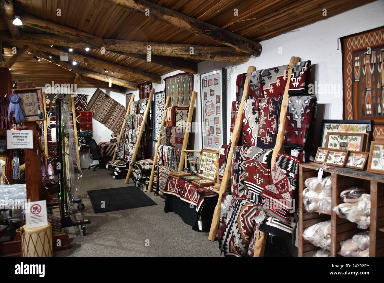 Cameron AZ U.S.A. 8/12/2024. A Swayback suspension bridge was erected ...