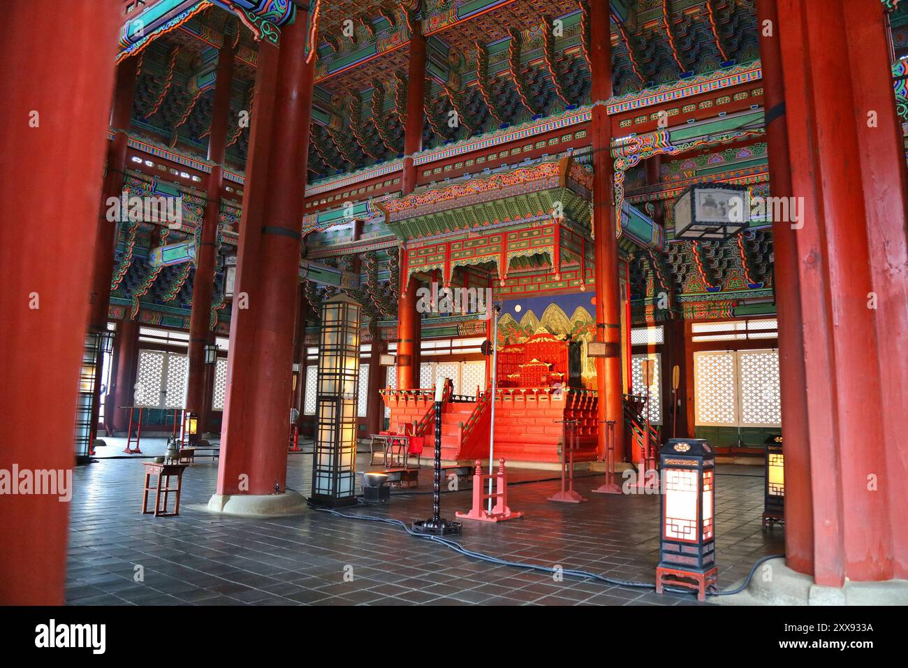 SEOUL, SOUTH KOREA - APRIL 6, 2023: Phoenix royal throne in ...