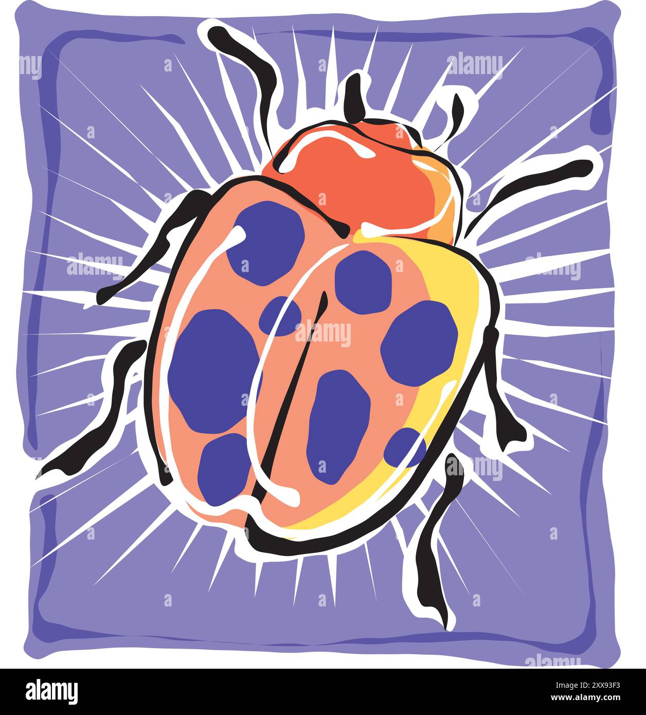 Lady bug logo hi-res stock photography and images - Alamy