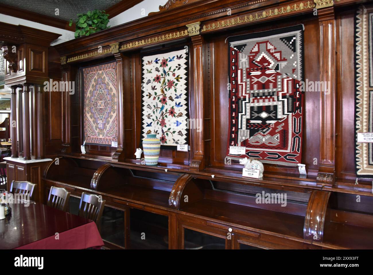 Cameron AZ U.S.A. 8/12/2024. A Swayback suspension bridge was erected ...