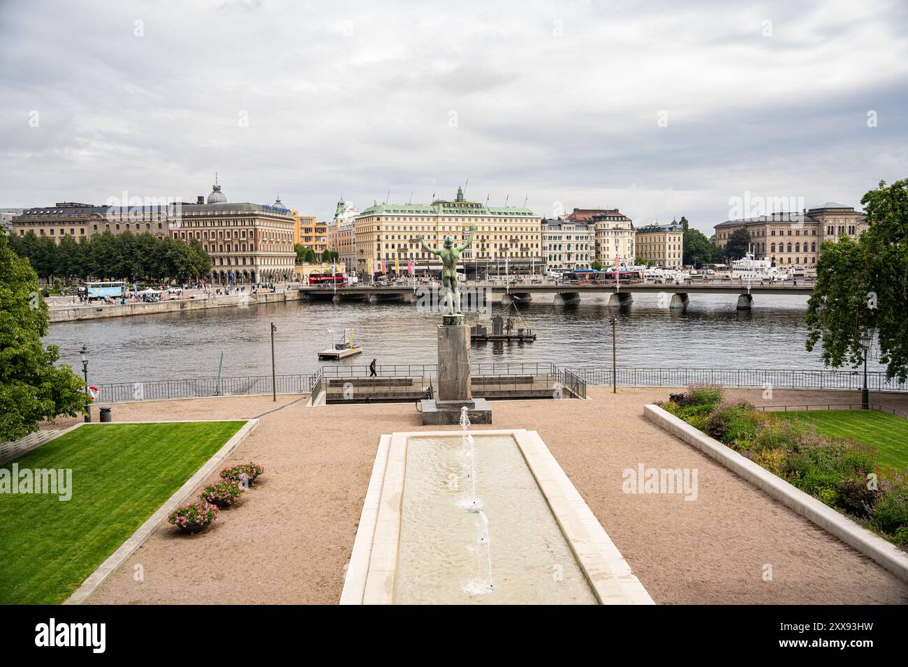 Stockholm, Sweden - July 23, 2024: Urban landscape with the stunning ...