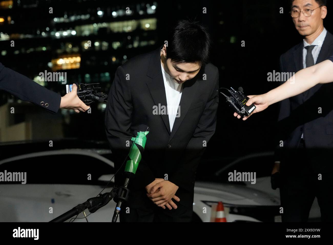 K-pop Band BTS Member Suga arrives for questioning over allegations of ...