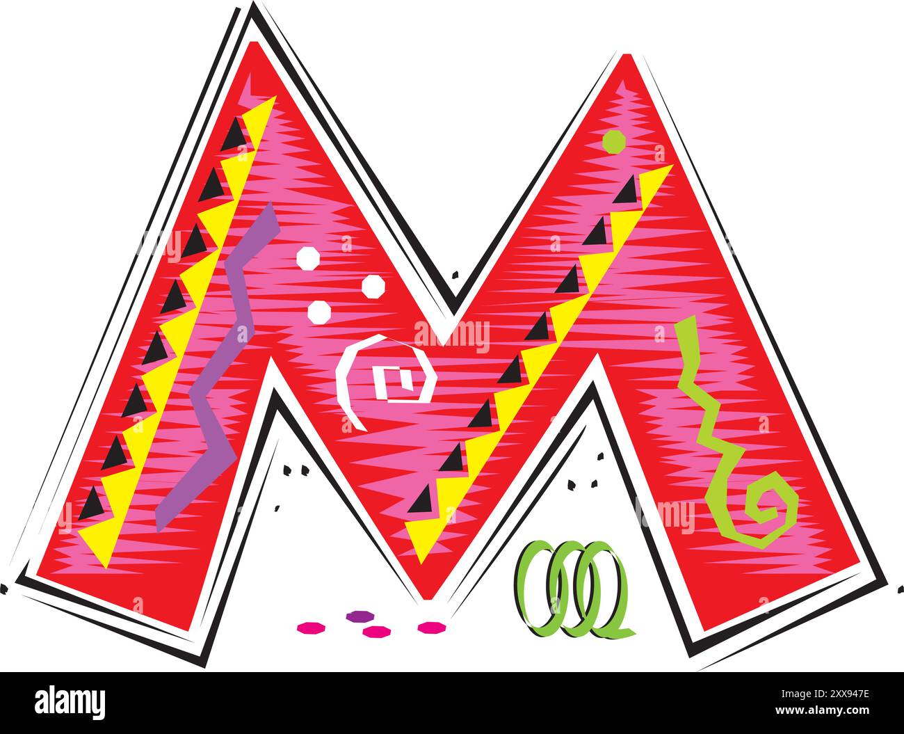 Decorative Letter M Design