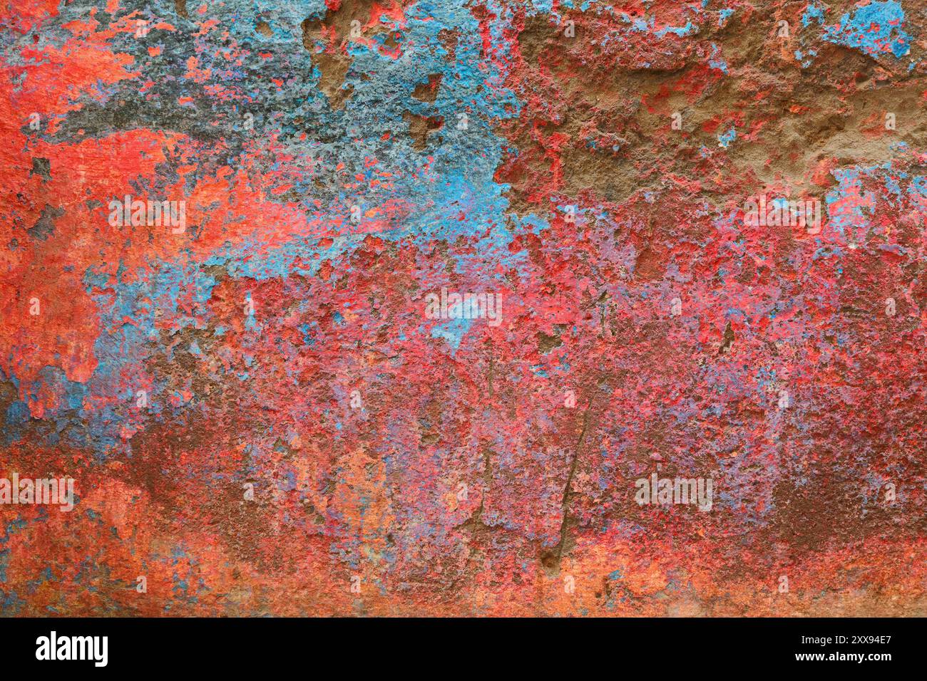 Grunge rough background. Distressed colorful concrete wall retro ...