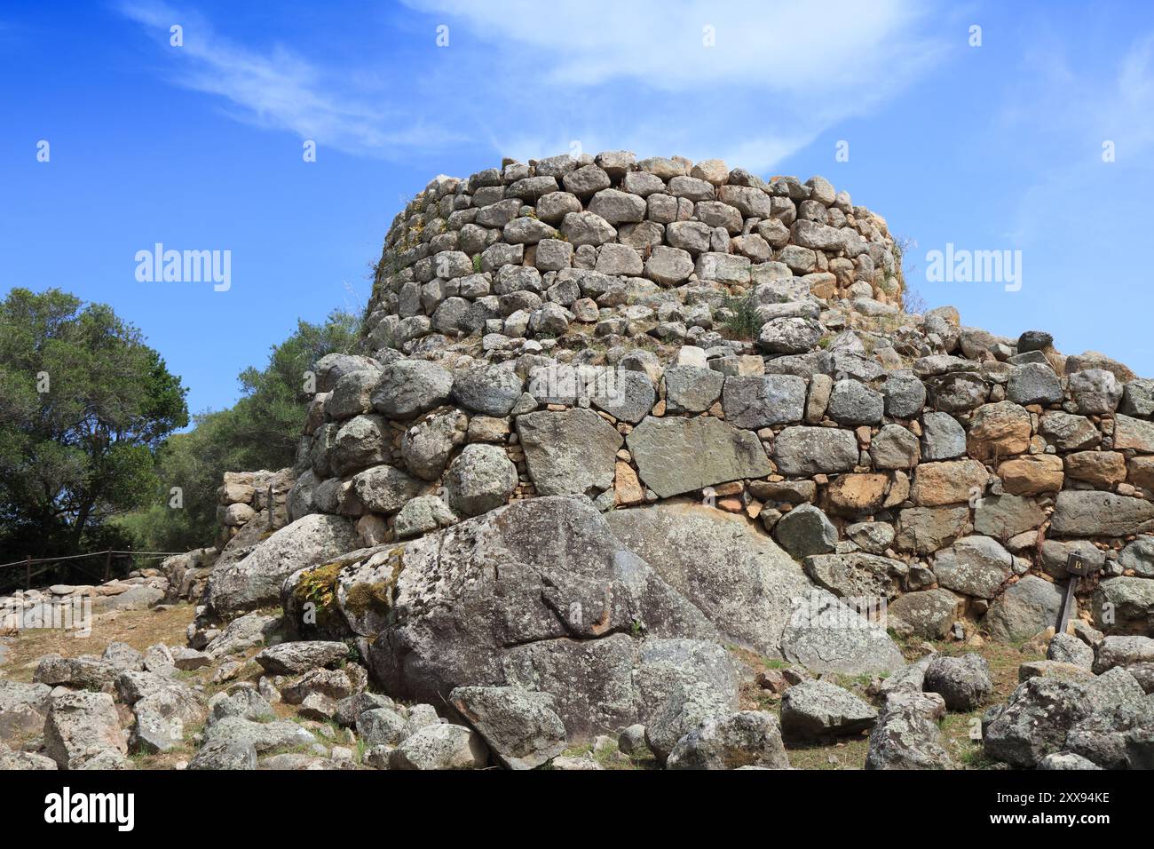Nuraghe La Prisgiona near Arzachena in Sardinia. Nuragic monument ...