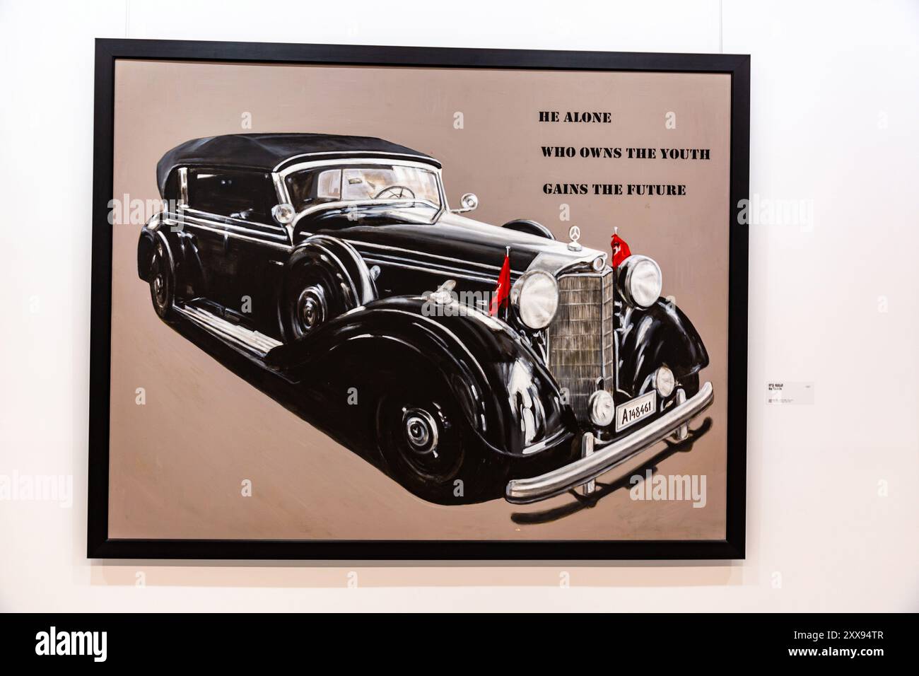 Tbilisi, Georgia - 14 AUG, 2024: Artworks by Georgian artists displayed ...