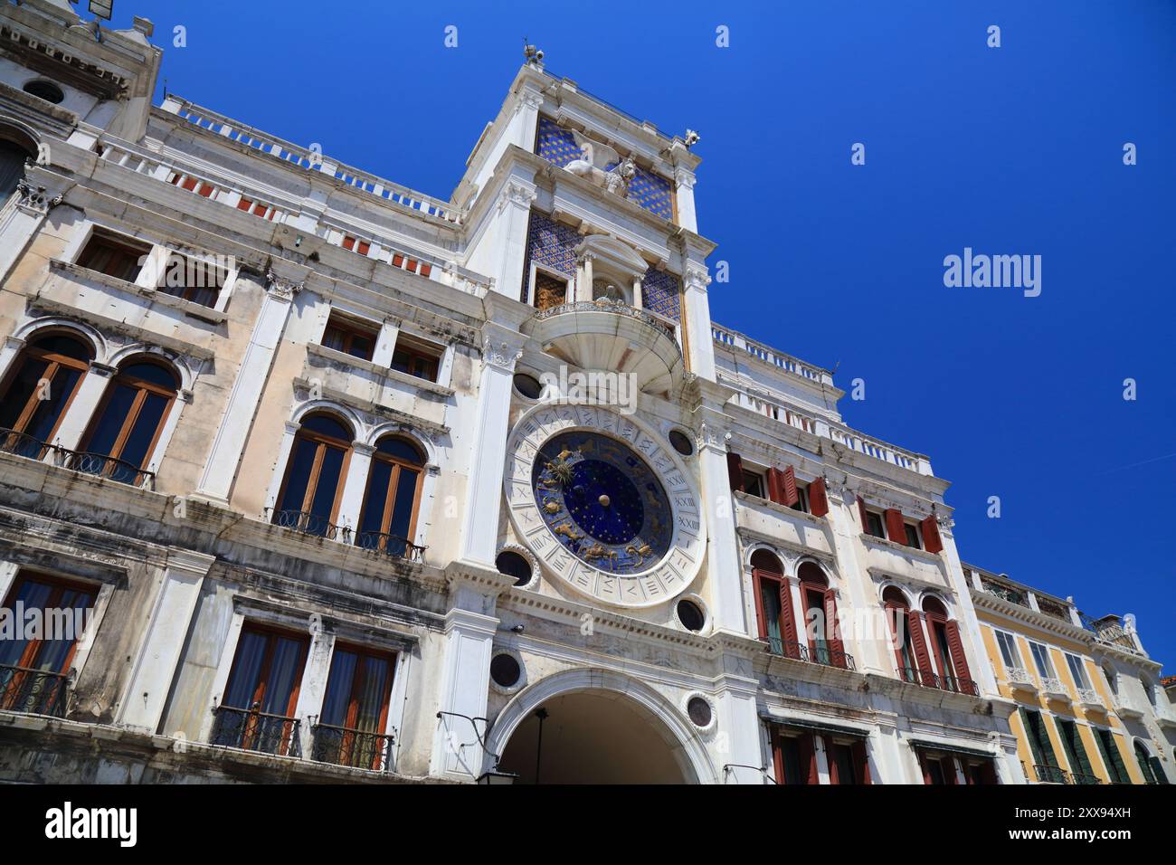 Saint Mark's Clock in Venice, Italy. Astronomical clock in Saint Mark's ...