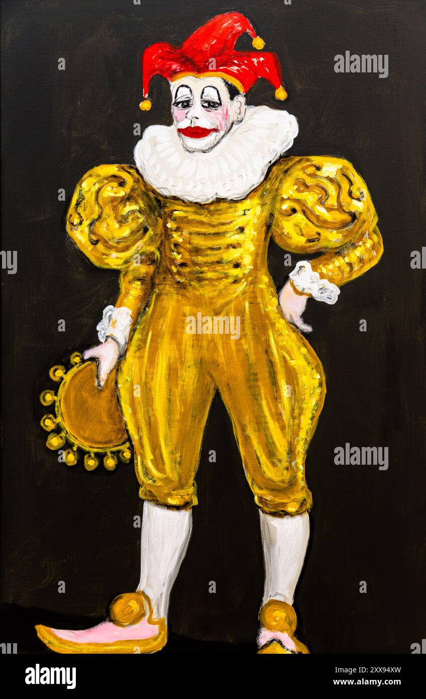 Tbilisi, Georgia - 14 AUG, 2024: Artworks by Georgian artists displayed ...