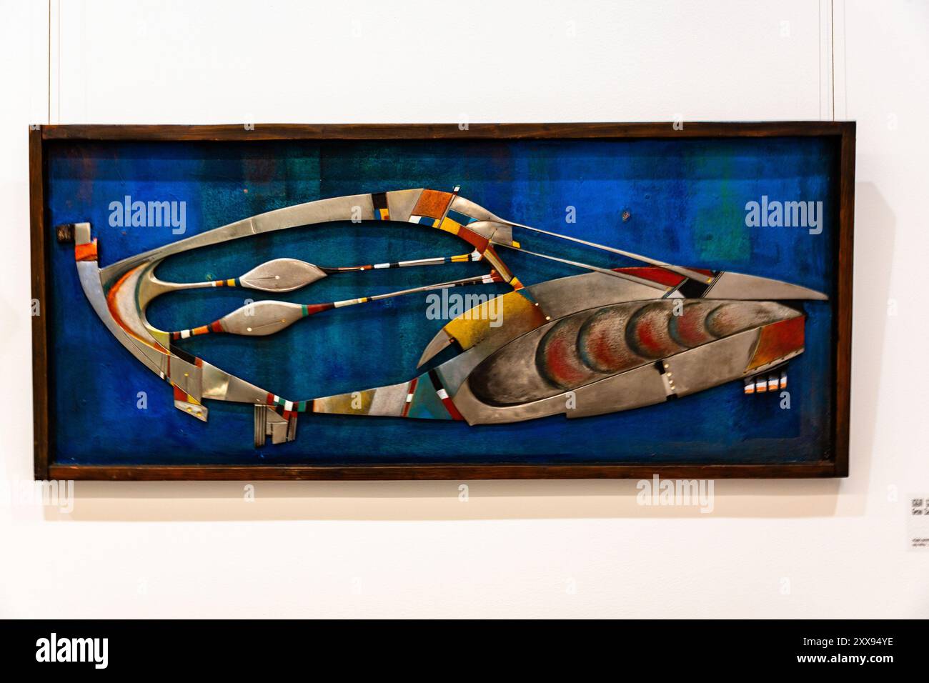 Tbilisi, Georgia - 14 AUG, 2024: Artworks by Georgian artists displayed ...