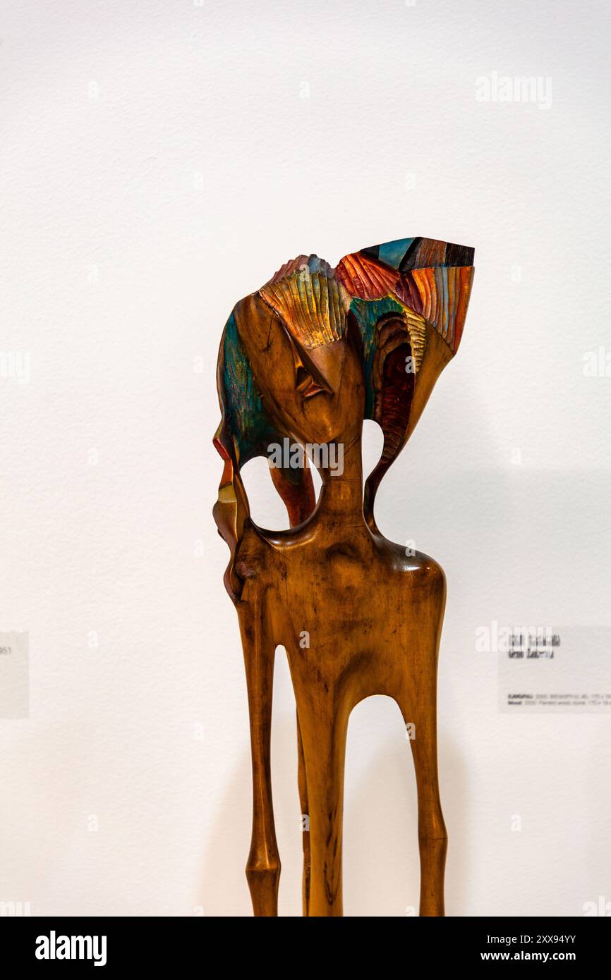 Tbilisi, Georgia - 14 AUG, 2024: Artworks by Georgian artists displayed ...