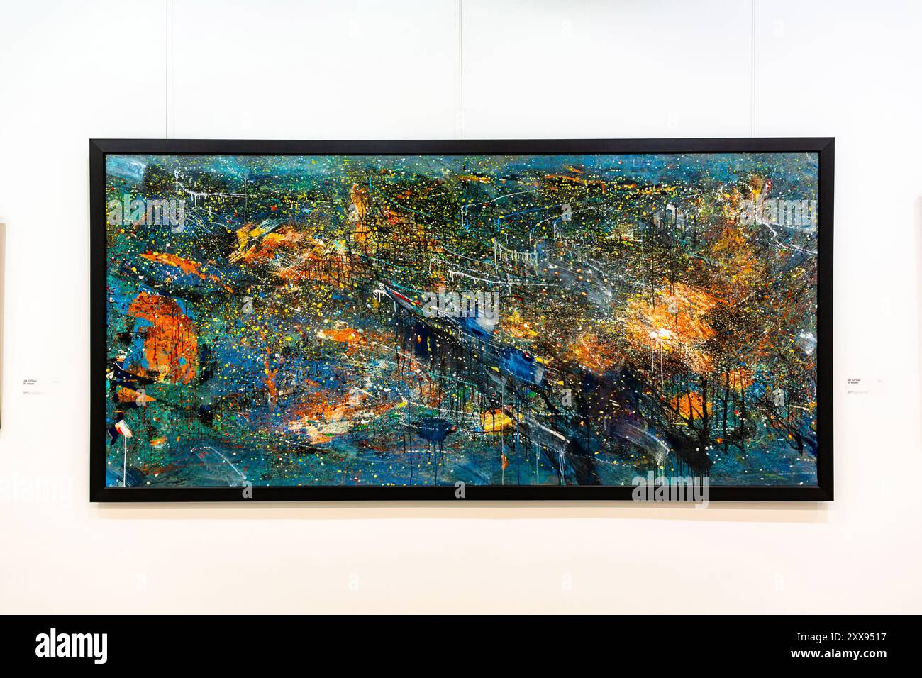 Tbilisi, Georgia - 14 AUG, 2024: Artworks by Georgian artists displayed ...