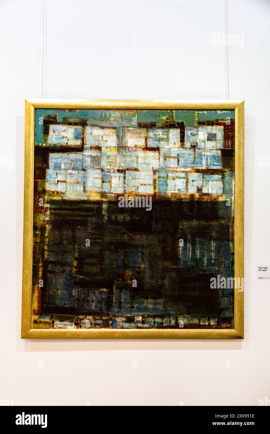 Tbilisi, Georgia - 14 AUG, 2024: Artworks by Georgian artists displayed ...