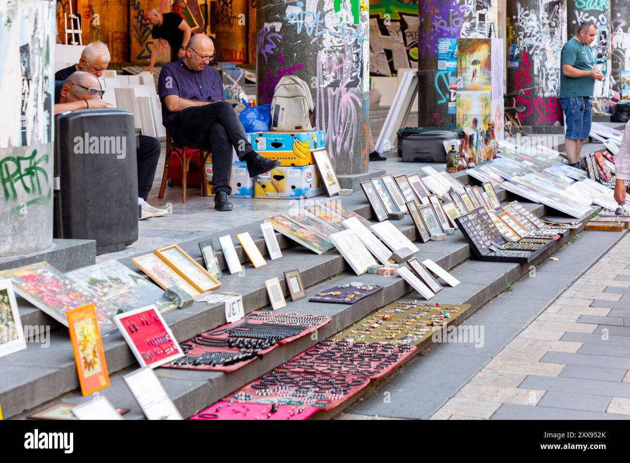 Tbilisi, Georgia - 14 AUG, 2024: The Shota Rustaveli Avenue, among the ...