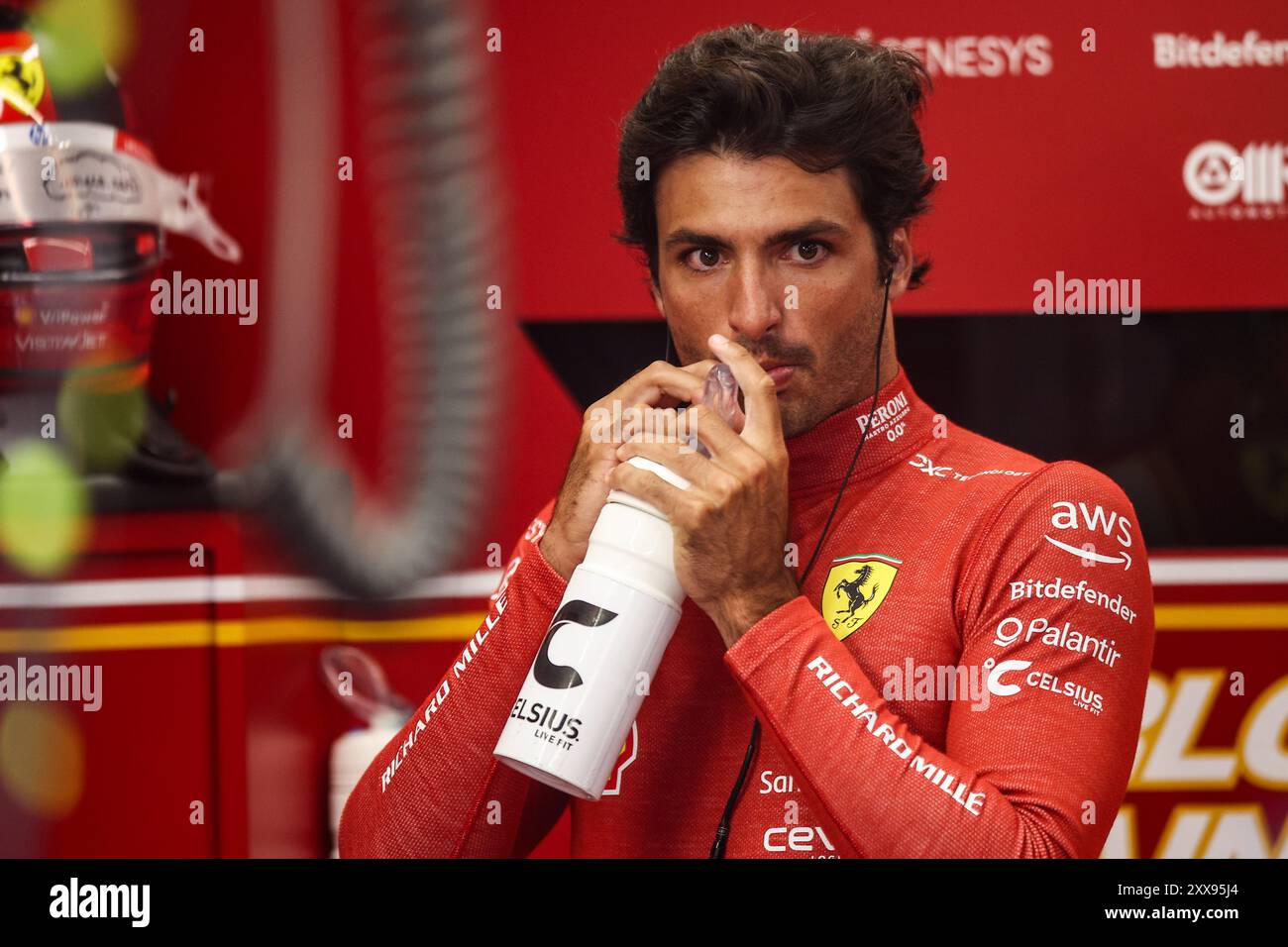 Zandvoort, Netherlands, 23/08/2024, SAINZ Carlos (spa), Scuderia Ferrari SF-24, portrait during ...