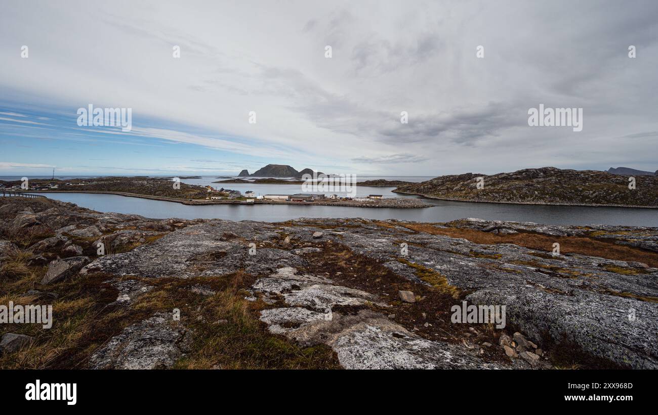 nature sceneries inside the island of Mageroya along the road to get to ...