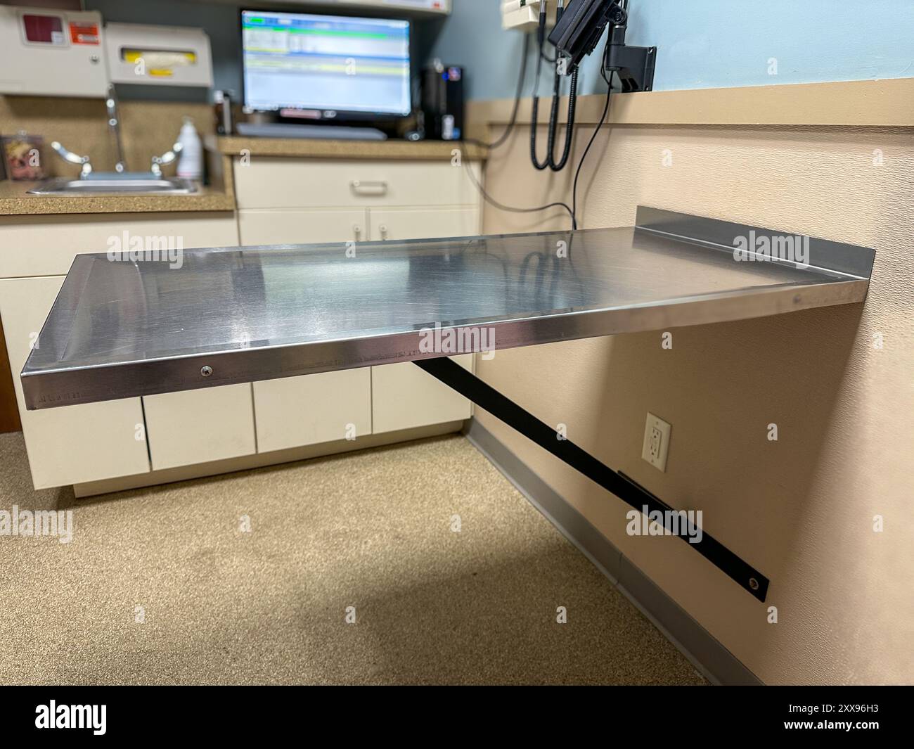 Veterinary office exam table Stock Photo - Alamy