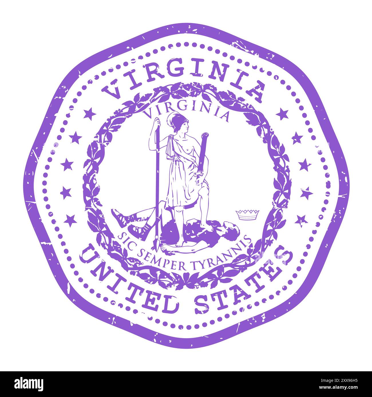 Virginia state vector vectors hi-res stock photography and images - Alamy