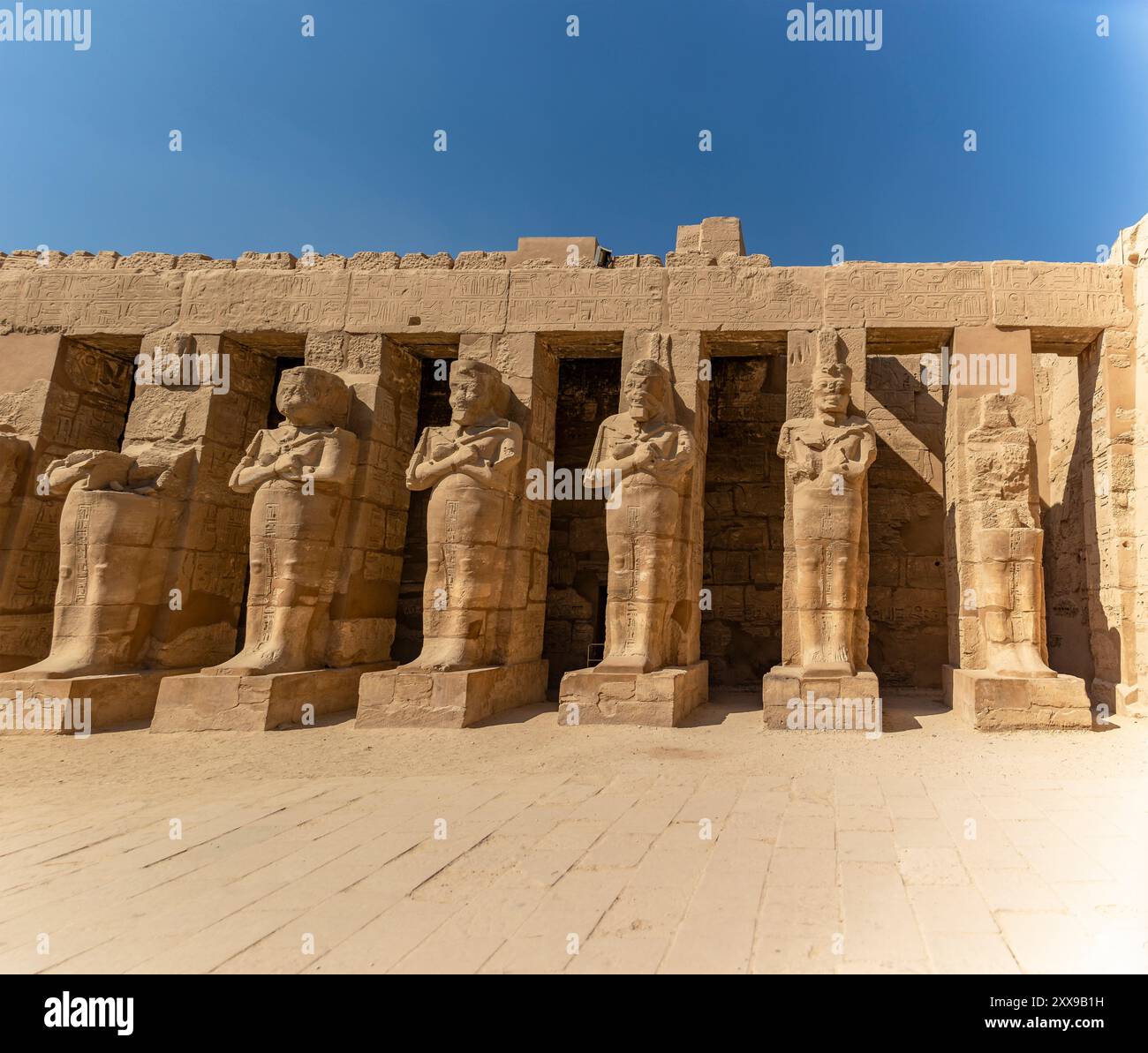 These towering columns of the Temple of Ramses III at Karnak, seem to ...