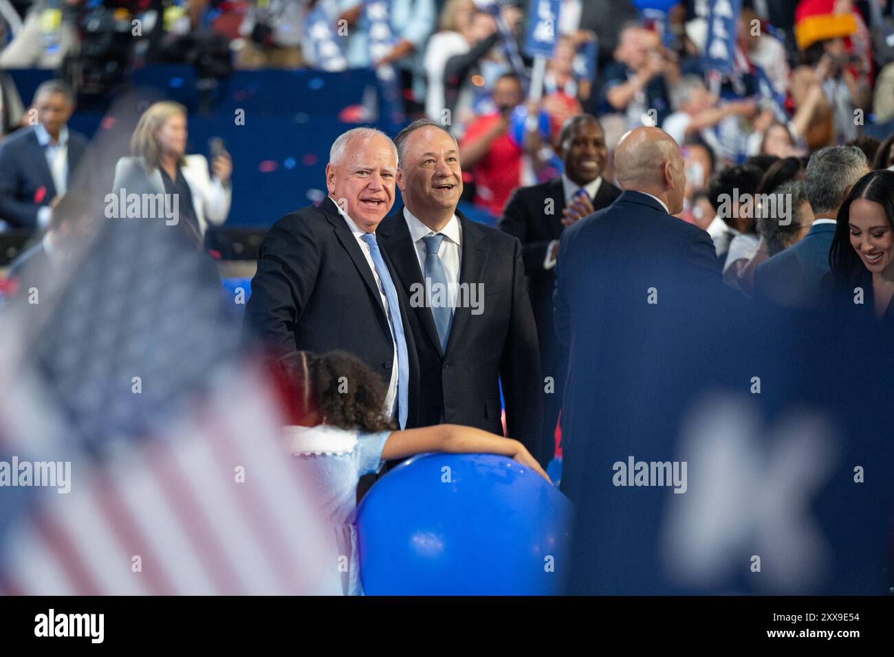 Second Gentleman Doug Emhoff and Governor Tim Walz (Democrat of ...