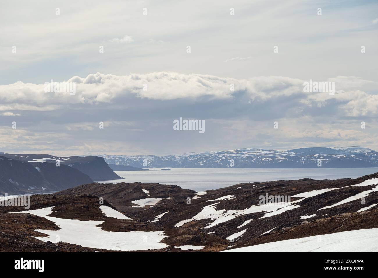 nature sceneries inside the island of Mageroya along the road to get to ...