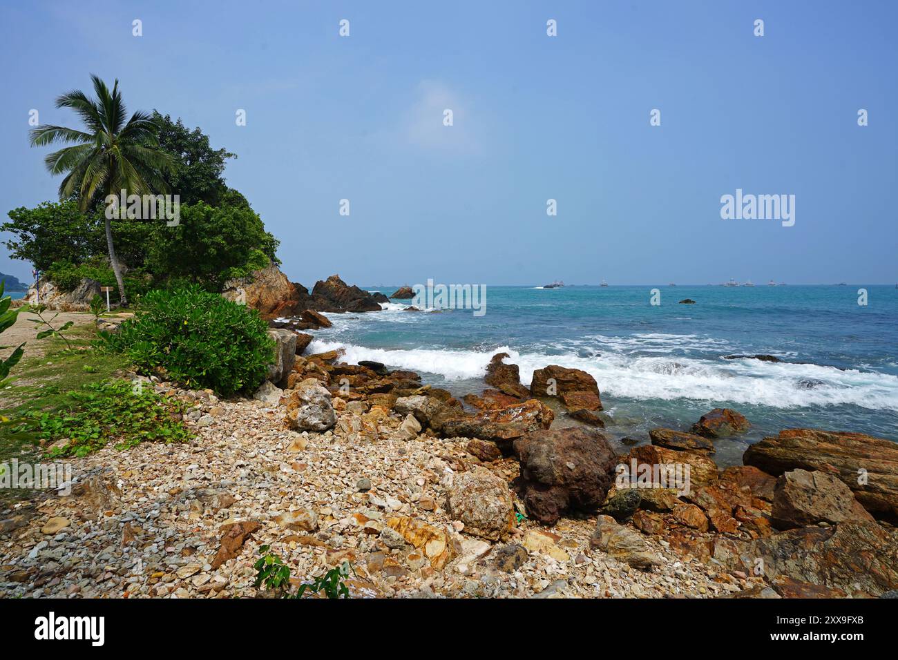 Pantai Marina Beach, Kalianda, Lampung, Sumatera, Indonesia Stock Photo ...