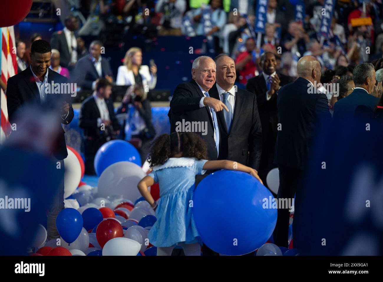 Second Gentleman Doug Emhoff and Governor Tim Walz (Democrat of ...