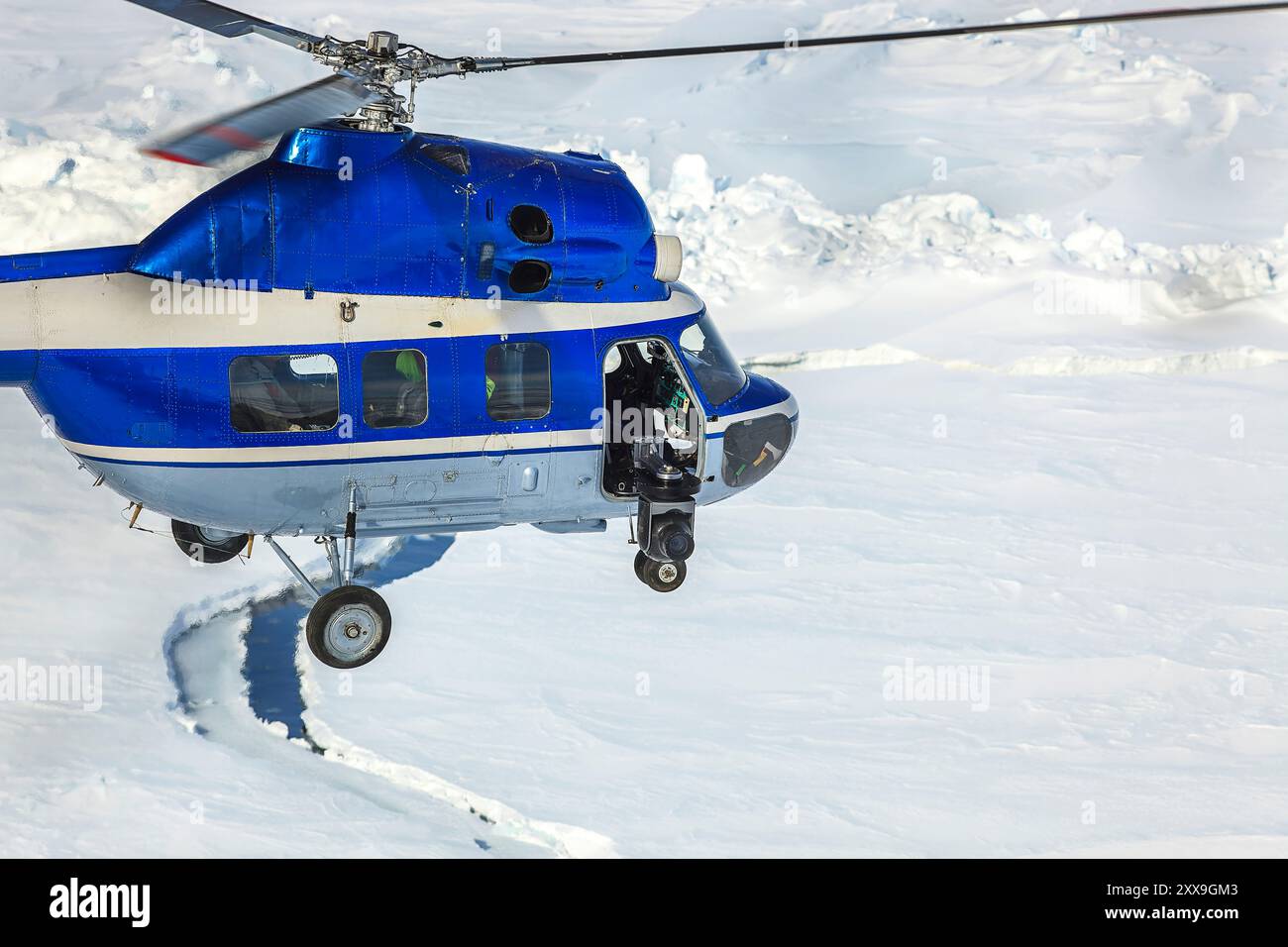 BBC film crew filming Frozen Planet in Antarctica using a Russian ...