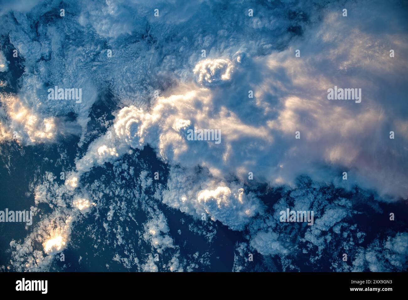 Cloud and cloudscape in Planet Earth's atmosphere - digital enhancement ...