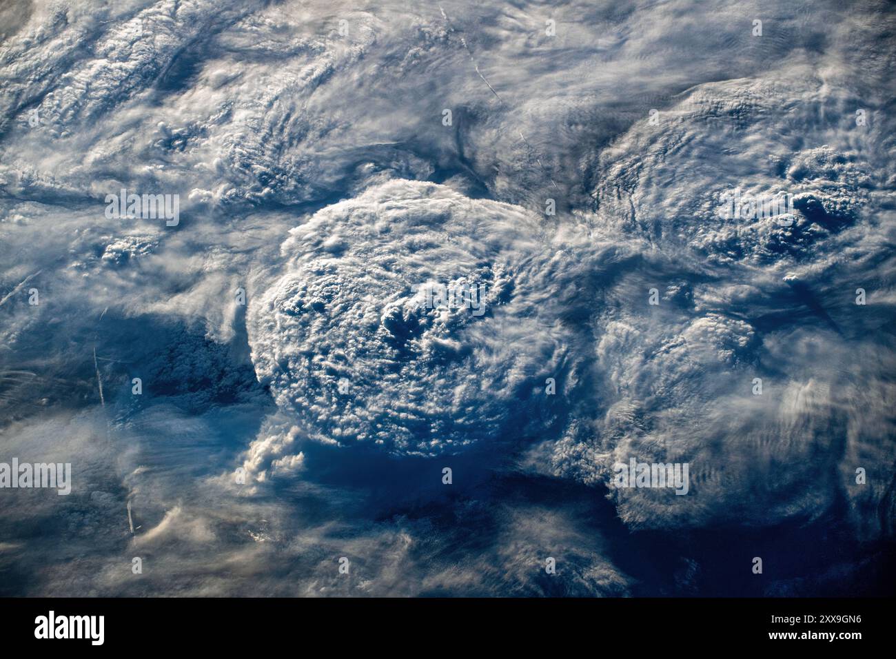 Cloud and cloudscape in Planet Earth's atmosphere - digital enhancement ...