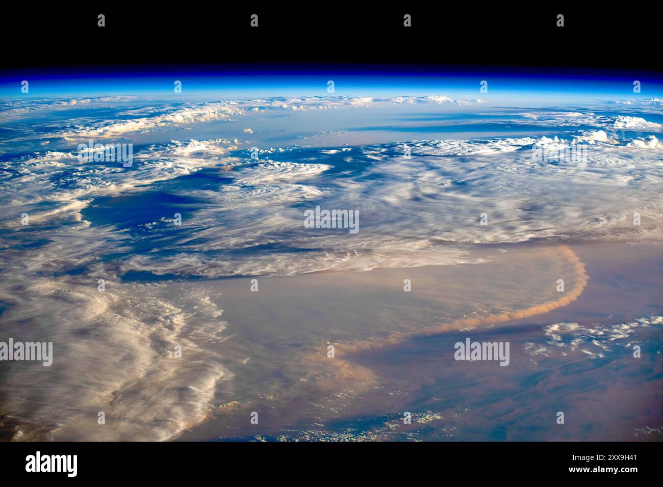 Different color clouds in Planet Earth's atmosphere - digital ...