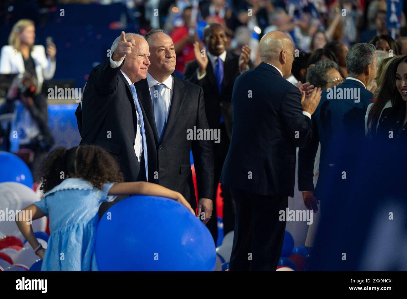 Second Gentleman Doug Emhoff and Governor Tim Walz (Democrat of ...