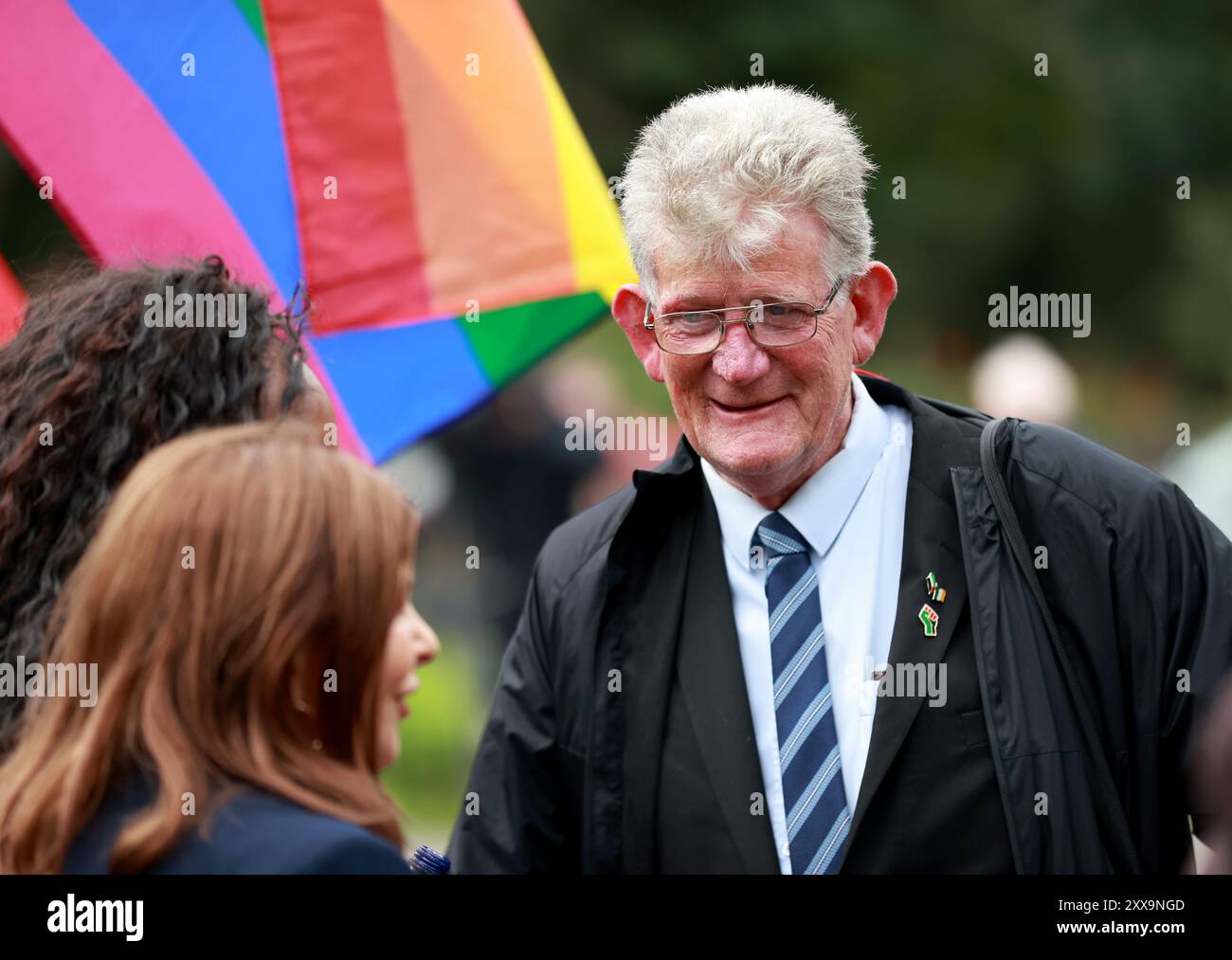 Jon McCourt leaves St. Columba's Church, Longtower, Derry, following ...