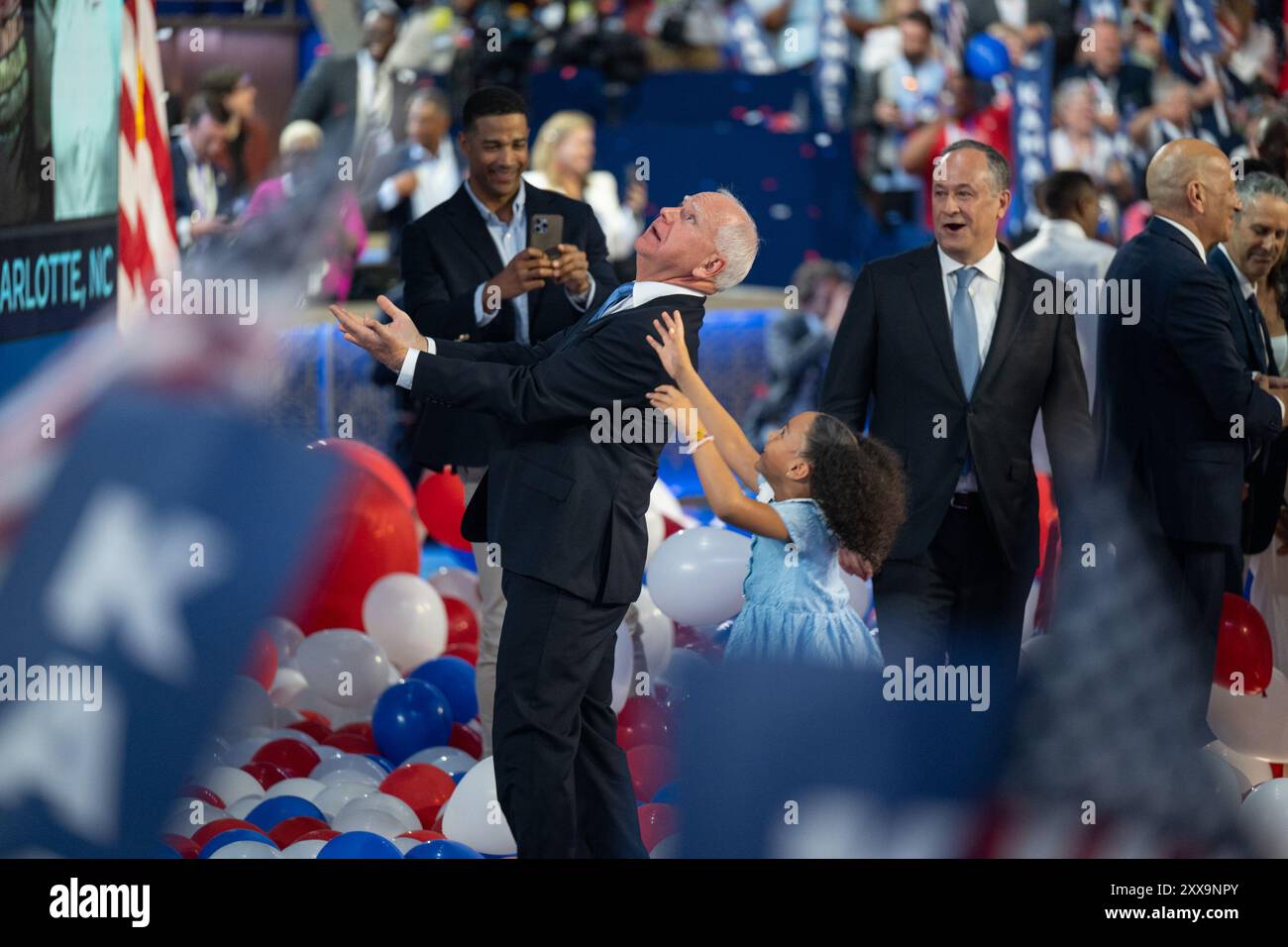 Second Gentleman Doug Emhoff and Governor Tim Walz (Democrat of ...