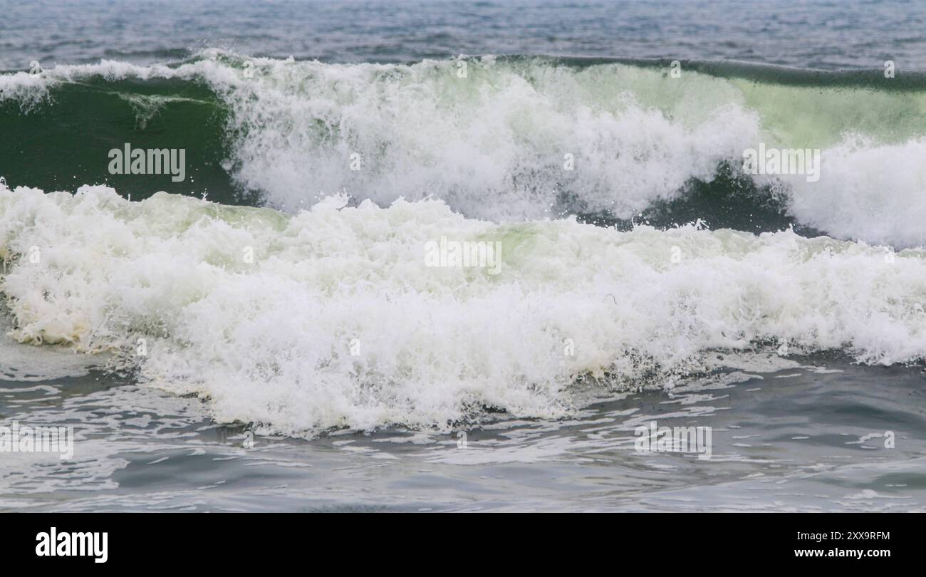 Rough Ocean Waves due to Hurricane Ernesto off the Shore of Long Island ...