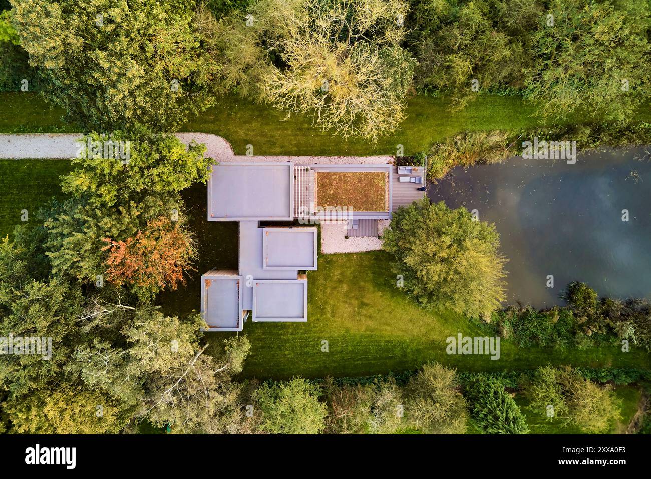 Arial view from above showing the layout and drive. Serenity - Scawby ...