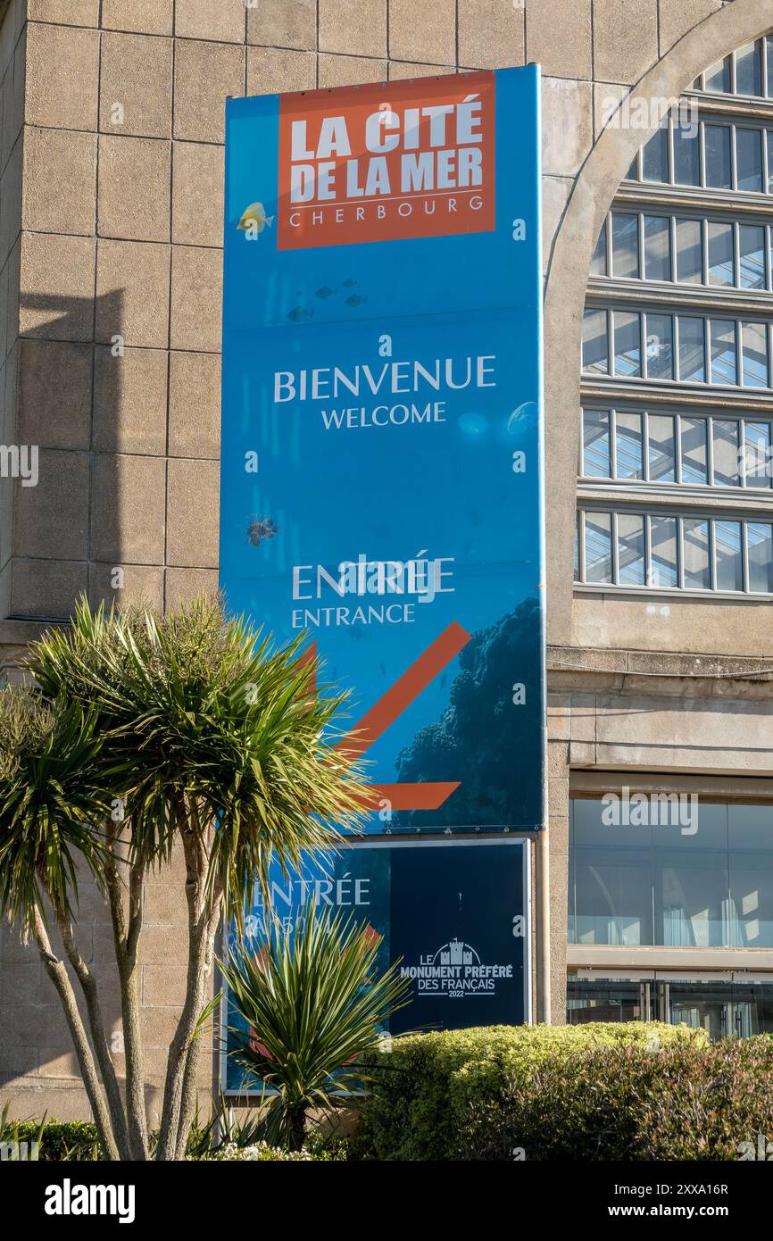 The Cité de la Mer Entrance Sign Cherbourg, France A Maritime Museum At ...