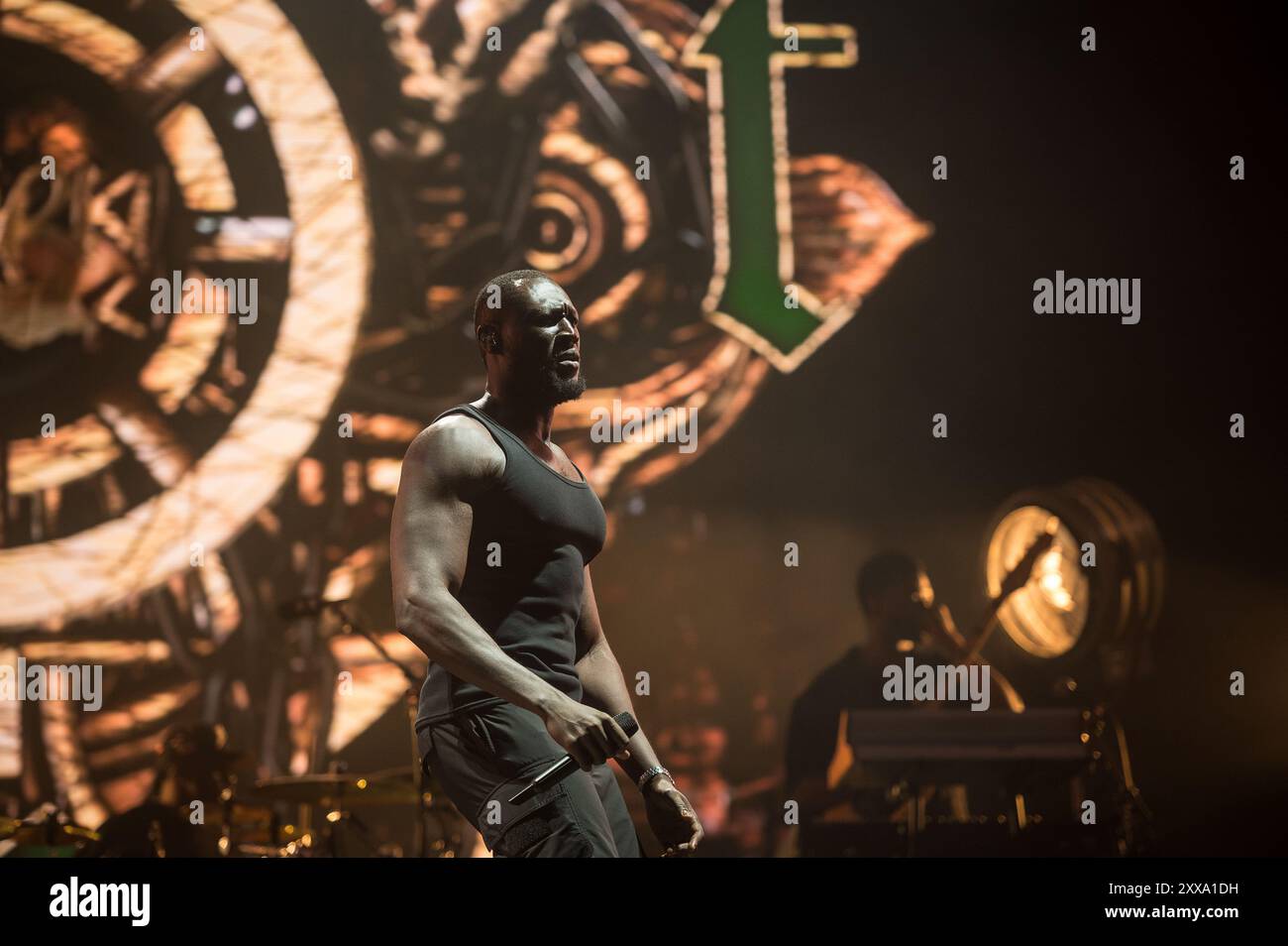 British rapper, singer and songwriter Stormzy headlining and closing ...