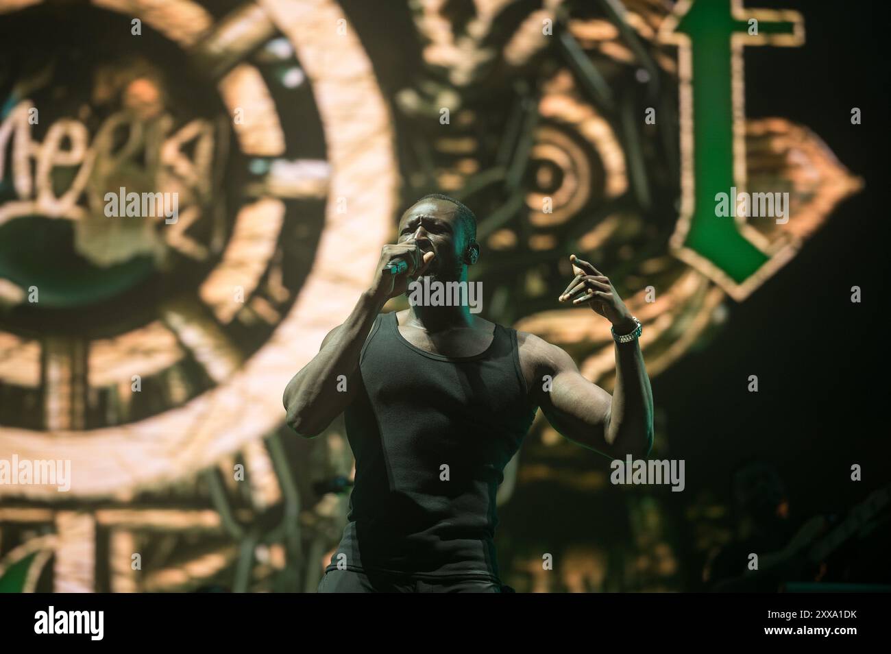 British rapper, singer and songwriter Stormzy headlining and closing ...