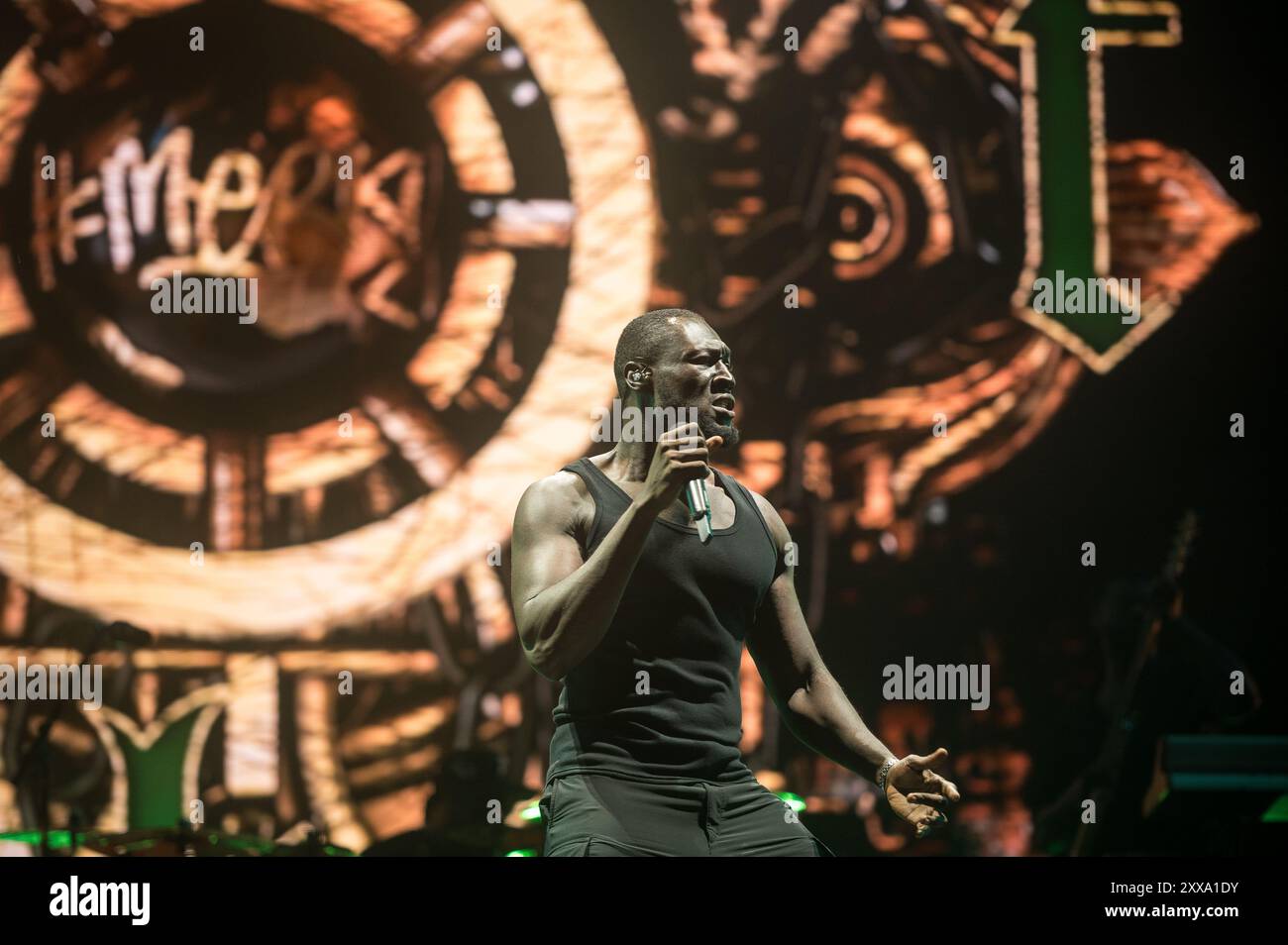 British rapper, singer and songwriter Stormzy headlining and closing ...