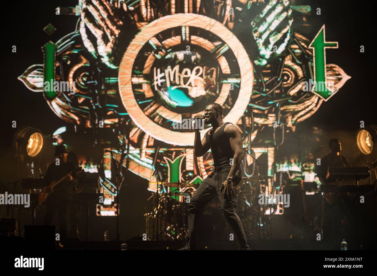 British rapper, singer and songwriter Stormzy headlining and closing ...