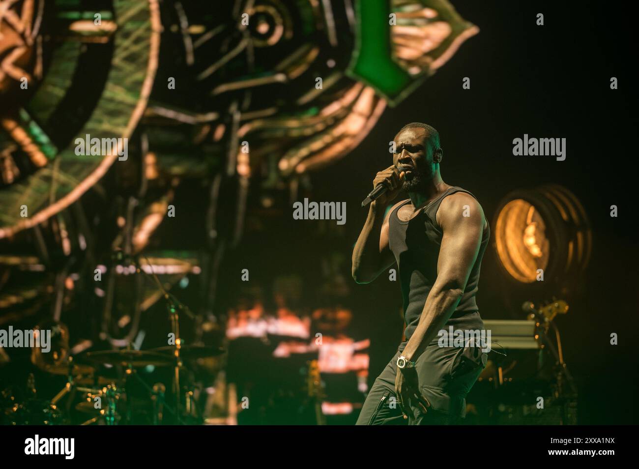 British rapper, singer and songwriter Stormzy headlining and closing ...