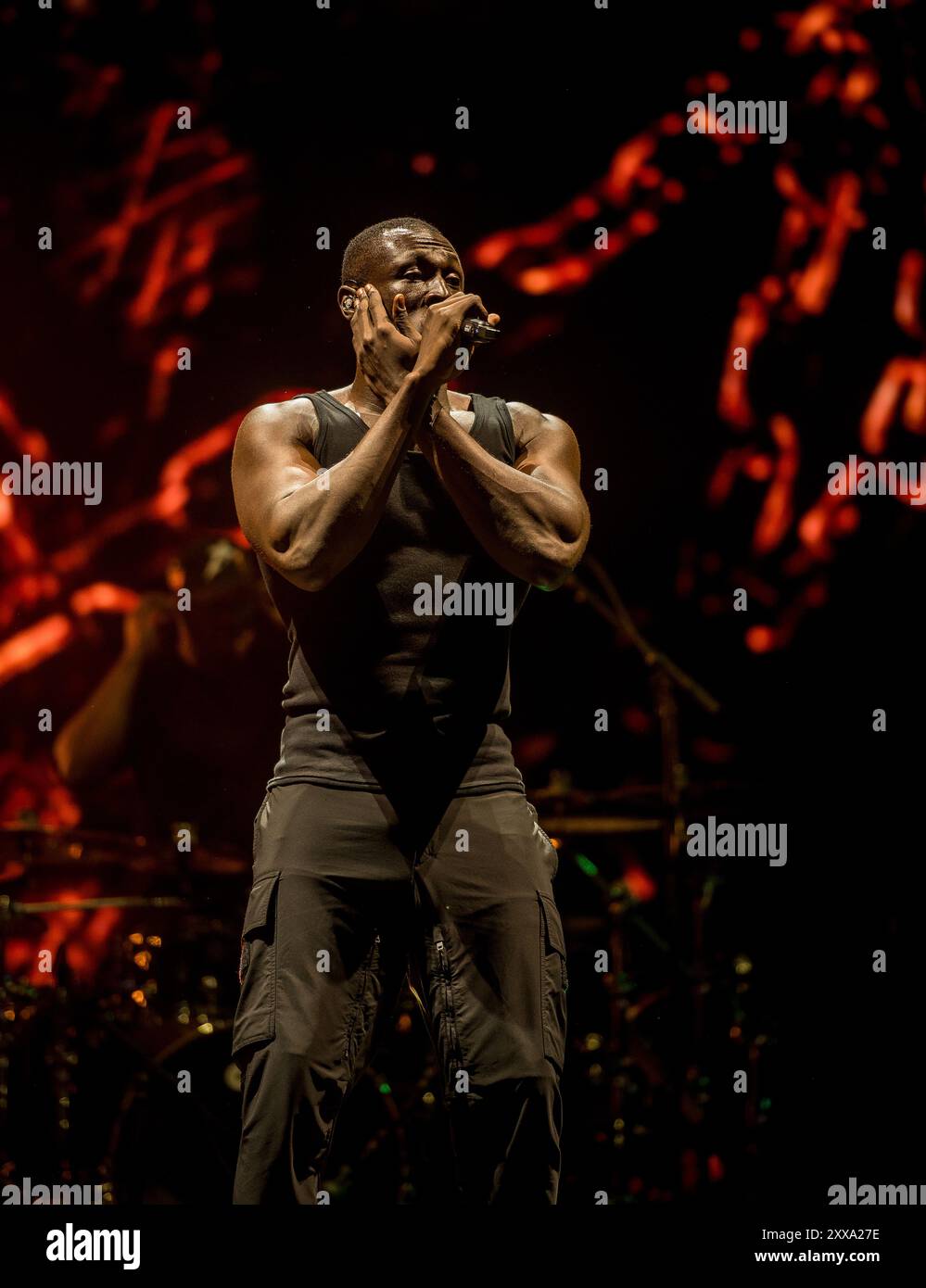 British rapper, singer and songwriter Stormzy headlining and closing ...