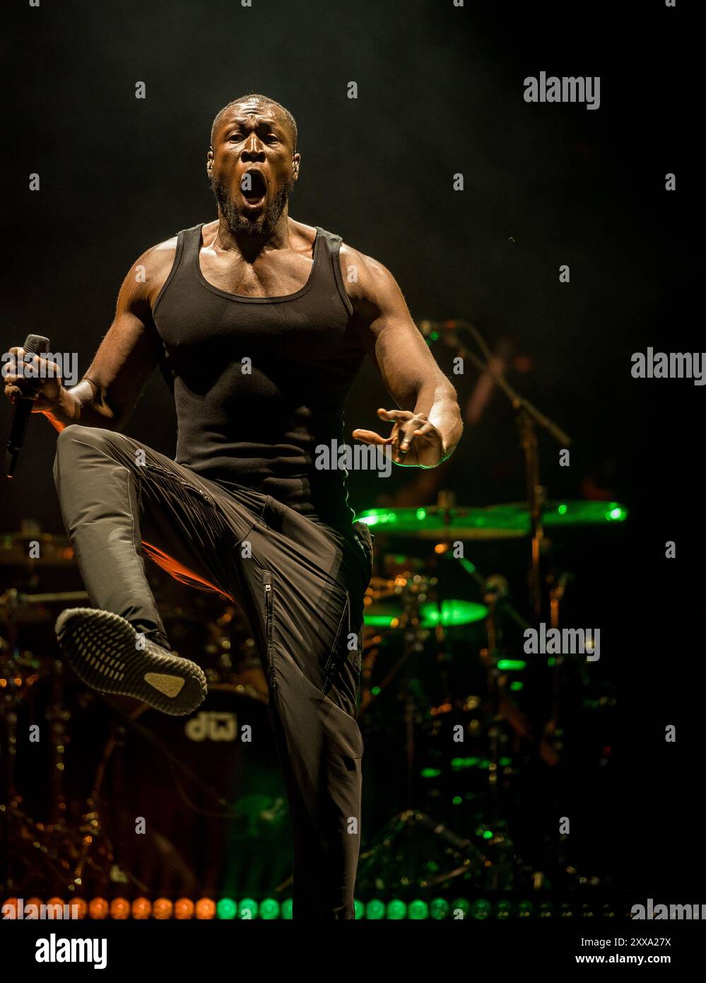 British rapper, singer and songwriter Stormzy headlining and closing ...