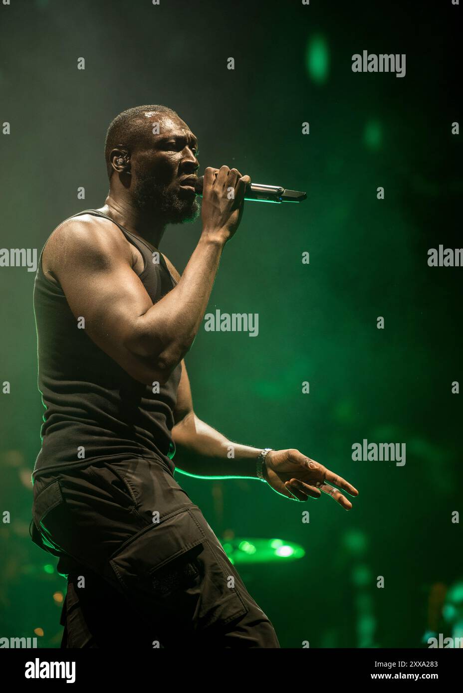 British rapper, singer and songwriter Stormzy headlining and closing ...