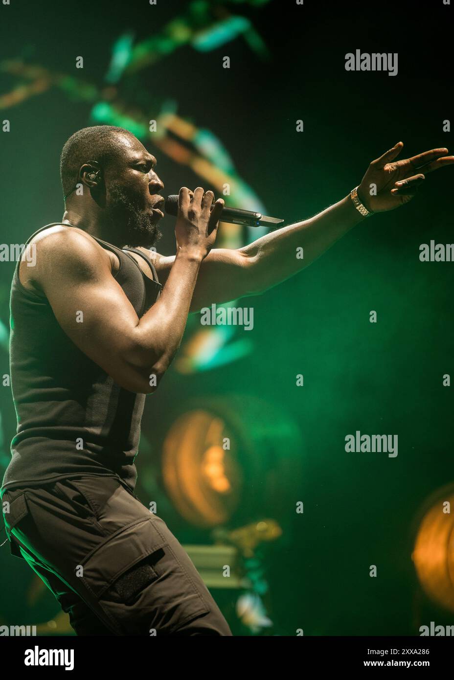British rapper, singer and songwriter Stormzy headlining and closing ...