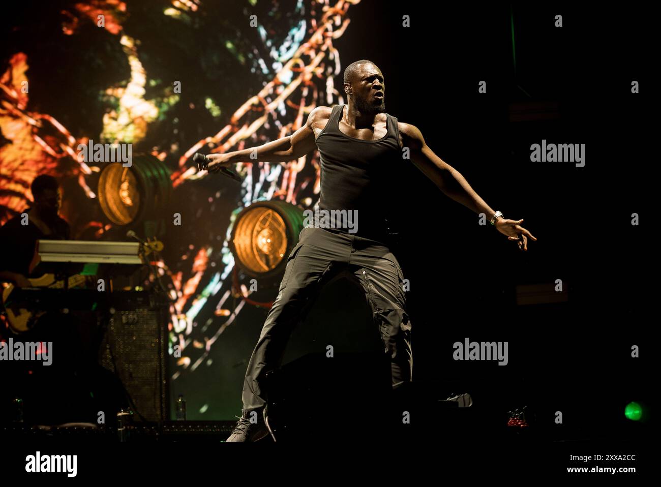 British rapper, singer and songwriter Stormzy headlining and closing ...